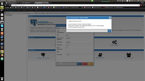 Pgadmin I Cant Create Server In Pgadmin4 1270015050