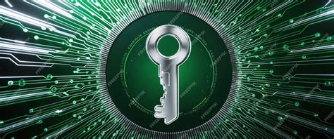 Premium Photo Quantum Encryption Key Representing Data Privacy In A