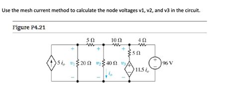Answered Use The Mesh Current Method To Bartleby