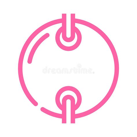 Sequin Chain Color Icon Vector Illustration Stock Illustration