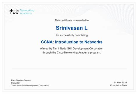 Srinivasan L On Linkedin Ccna Networking Cisco Certification Techjourney Networkingskills…