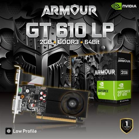 Jual Vga Armour Gt610 Lowprofile 2gb Ddr3 Gpu Lp Low Profile Jakarta