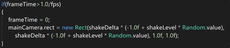 unity 实现屏幕抖动效果（通过camera viewport rect） 代码先锋网