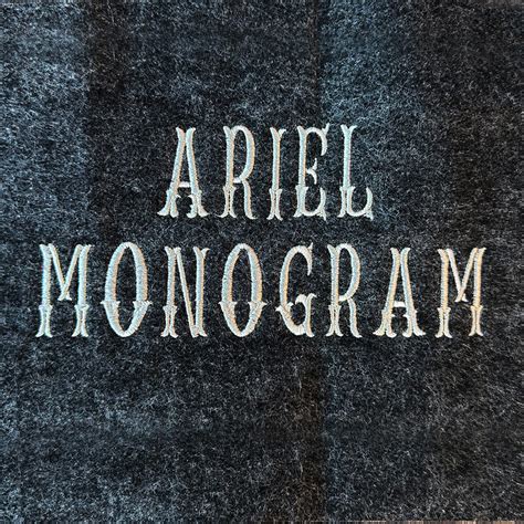 Ariel Monogram Font