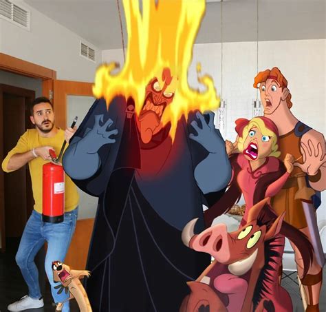Artist continues to recreate everyday situations with disney characters and the result is ...