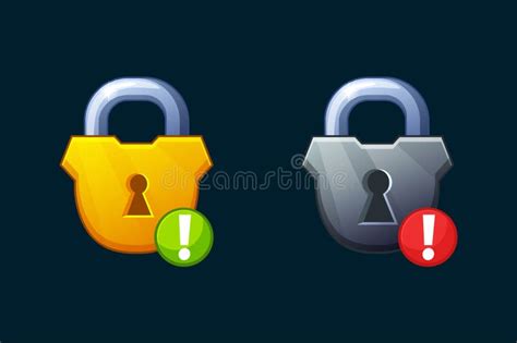 Closed Golden Padlock Game Icon Stock Vector Illustration Of Privacy Safety 273664875