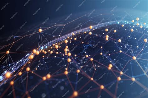 Premium Photo Global Network Connection Concept Big Data Visualization Social Network