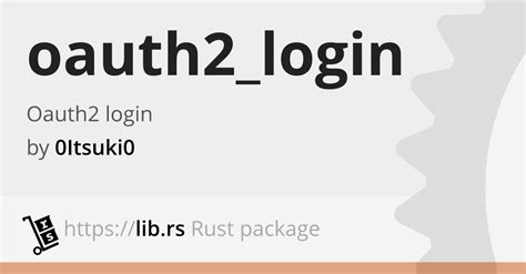 oauth2 login — rust auth library lib rs