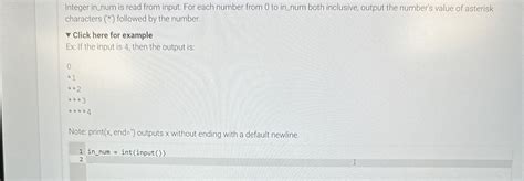 Solved Integer In Num Is Read From Input For Each Number From 0 To 1 Answer Transtutors