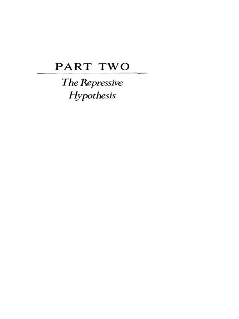 Foucault Part 2 The Repressive Hypothesis Pdf