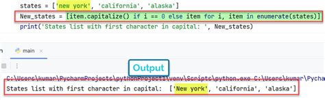Как перевести первую букву в верхний регистр в списке Python 6 методов