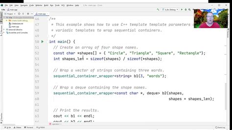 Implementing An Stl Sequential Container Wrapper With C Variadic Templates Youtube