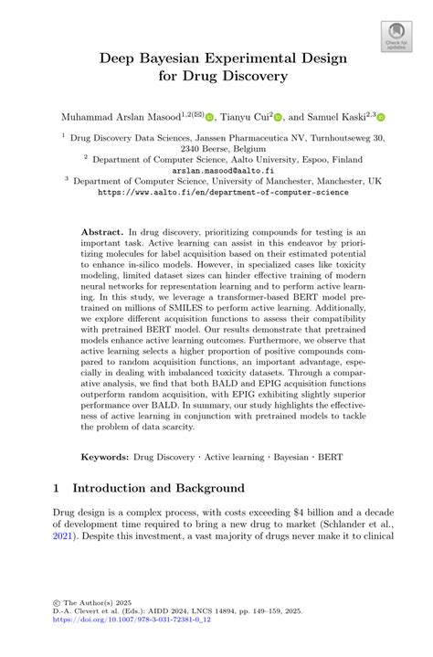 Pdf Deep Bayesian Experimental Design For Drug Discovery