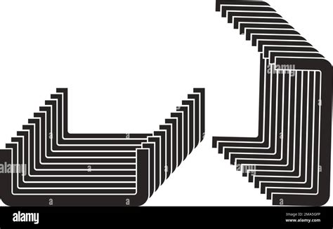 Staple Pin Icon Stapler Metal Staple Fastener Vector Illustration