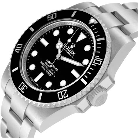 Rolex Submariner Black Dial Ceramic Bezel Steel Mens Watch 114060 Box