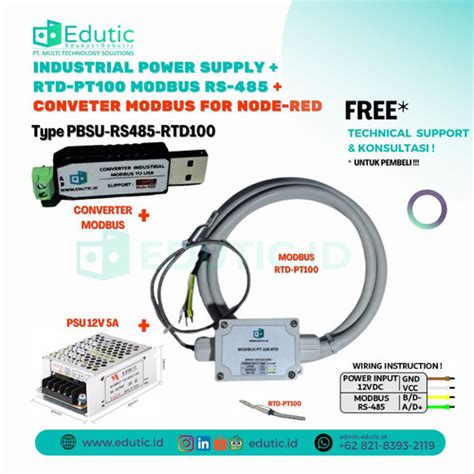 Jual Pbsu Rs485 Rtd100 Modbus Sensor Pt100 Kab Sukoharjo Eduticid Tokopedia