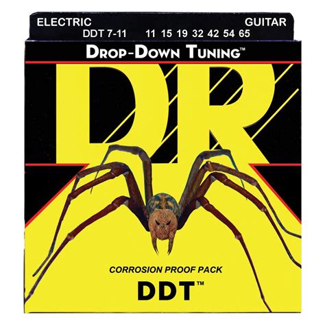 DISC DR Strings DDT Drop Down Tuning Electric 7 String Heavy 11 65 Gear4music