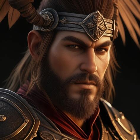 Premium Psd A Man With A Beard And A Red Shirt With A Bow On His Head