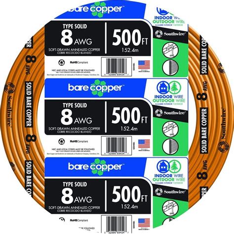 Have A Question About Southwire 500 Ft 8 Gauge Solid Sd Bare Copper