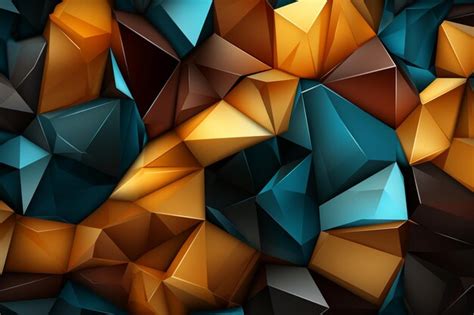 premium ai image a dynamic pattern of angular shapes