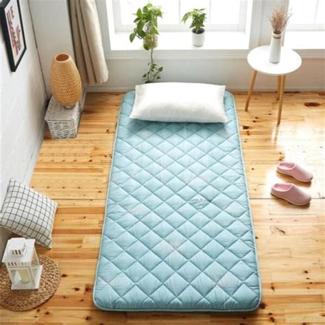 Foldable Tatami Mattress Floor Mat 90x190cm Aqua Blue Mattress On