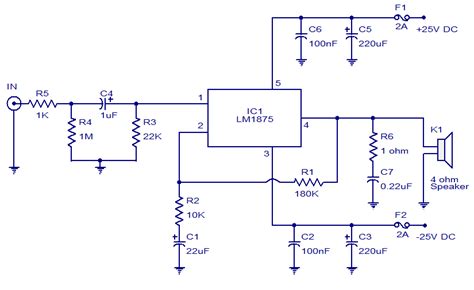 20w Audio Amplifier Using Lm1875 Todays Circuits ~ Engineering Projects
