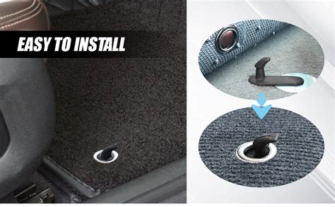Kutyun 4 Piezas Clips Para Alfombrillas De Coche Gancho Para