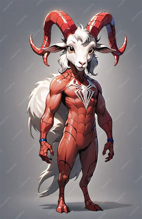 Premium Photo Anthropomorphic Goat Character Isolated On Background