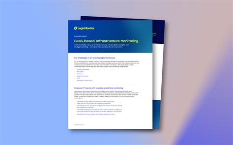 Infrastructure Monitoring LogicMonitor