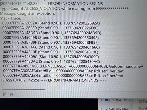 Stand Sends Me “caught An Exception Every Time” I Play But The Game Is