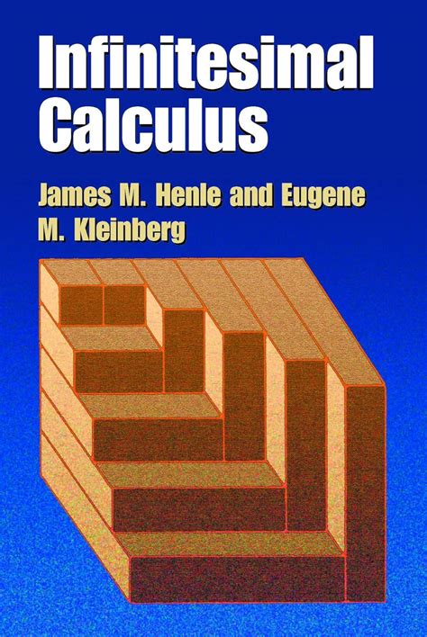 Infinitesimal Calculus Dover Books On Mathematics James M Henle