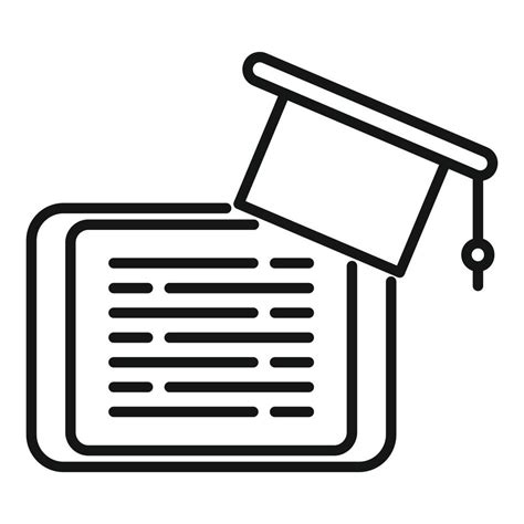 Online Course Education Icon Outline Vector Student Class 15158077