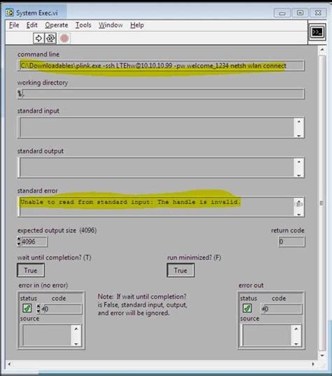 System Exec Command Working In Win10 And Not Working In Win7 Ni Community