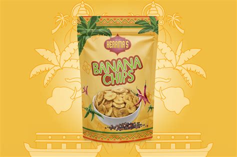 Banana Chips Packaging Design Behance