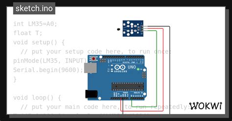 模拟量温度传感采集 Wokwi ESP STM Arduino Simulator