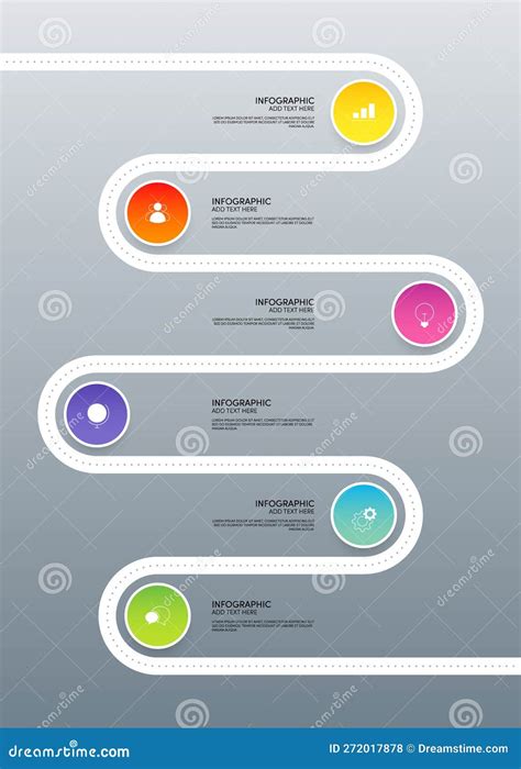 Modern Infographic Business Template And Data Visualization With 6