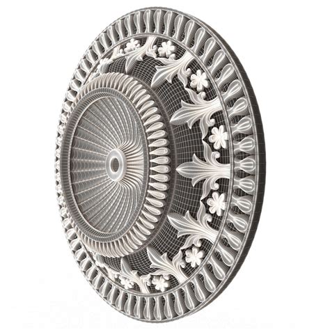 3d Ceiling Rosette 011 Turbosquid 2324926