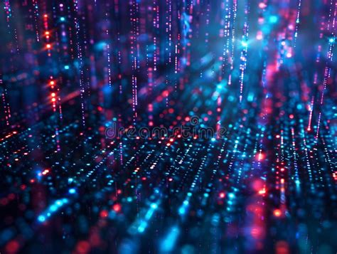 Abstract Encryption Algorithm Dance In Vibrant Colors And Patterns Stock Illustration