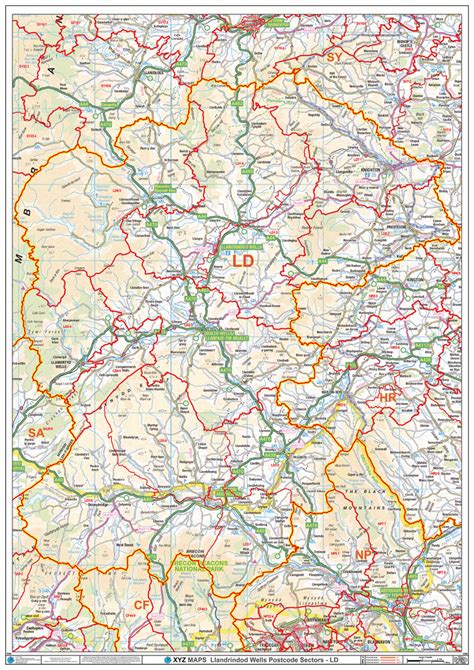 Llandrindod Wells Postcode Map Ld Map Logic