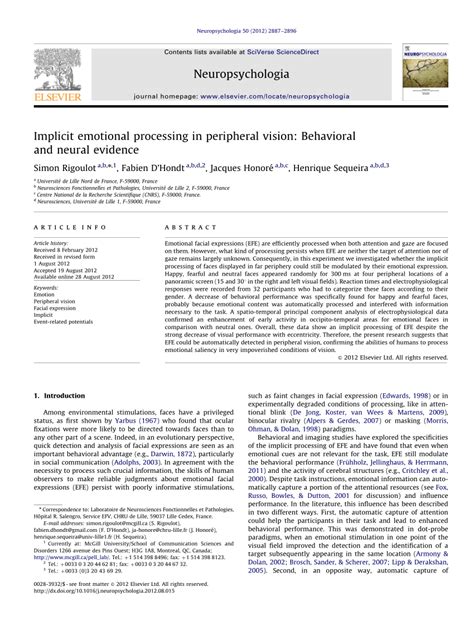 pdf implicit emotional processing in peripheral vision behavioral
