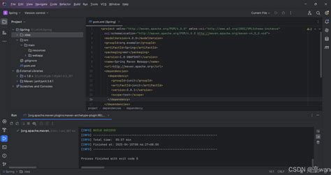 基于maven搭建spring框架，百分百解决pom xml依赖导入失败，并演示spring框架简单用法 pom 手动导入 spring 版本 csdn博客
