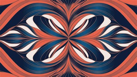 Abstract Symmetrical Wave Pattern Premium Ai Generated Image