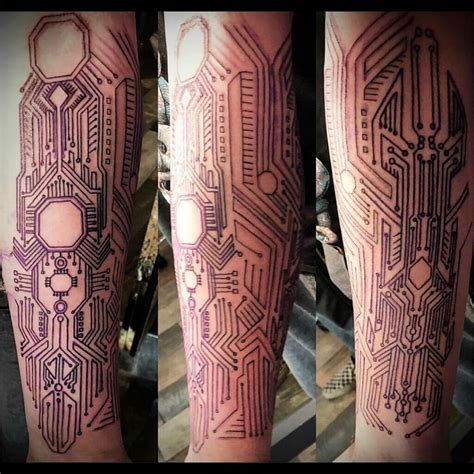 Circuit Board Tattoo Sleeve