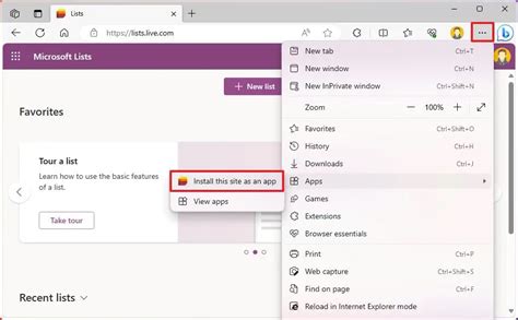 How To Install Microsoft Lists Web App On Windows 11 10 Pureinfotech