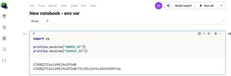 Manage Environment Variables Datalore Documentation