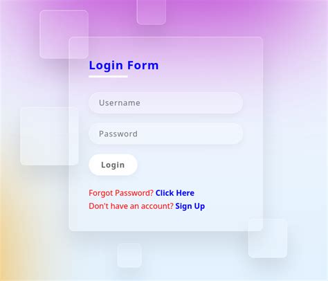 Github Shashankyoglassmorphslogin