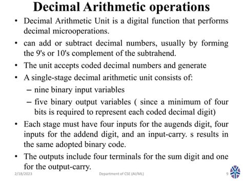 Cs304pccomputer Organization And Architecture Session 23 Decimal