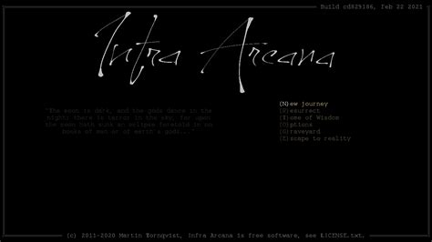 Infra Arcana Builds In Openbsd Current Ropenbsdgaming