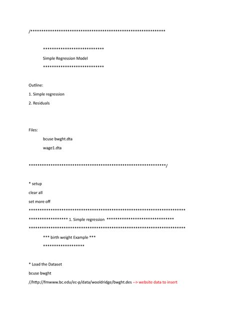Seminar 4 Simple Regression
