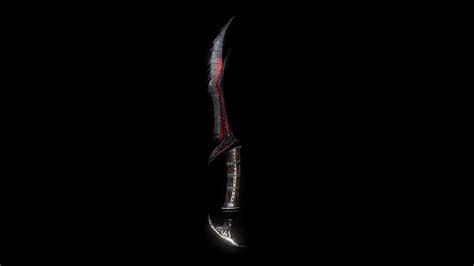 Skyrim Daedric Sword Drawing